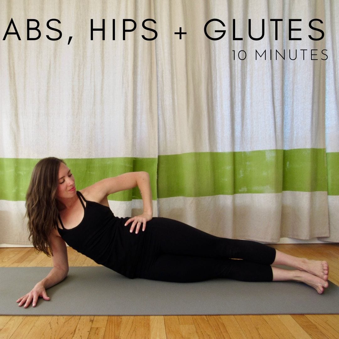 10 minute quick abs, hips and glutes workout video – Fit Mama Real Food