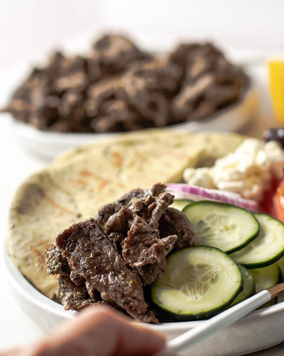 Easy Sheet Pan Beef Gyros - Weeknight Dinner Recipe – Fit Mama Real Food