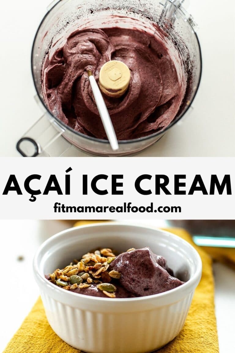 Açaí Ice Cream (No Added Sugar + Dairy Free!) – Fit Mama Real Food