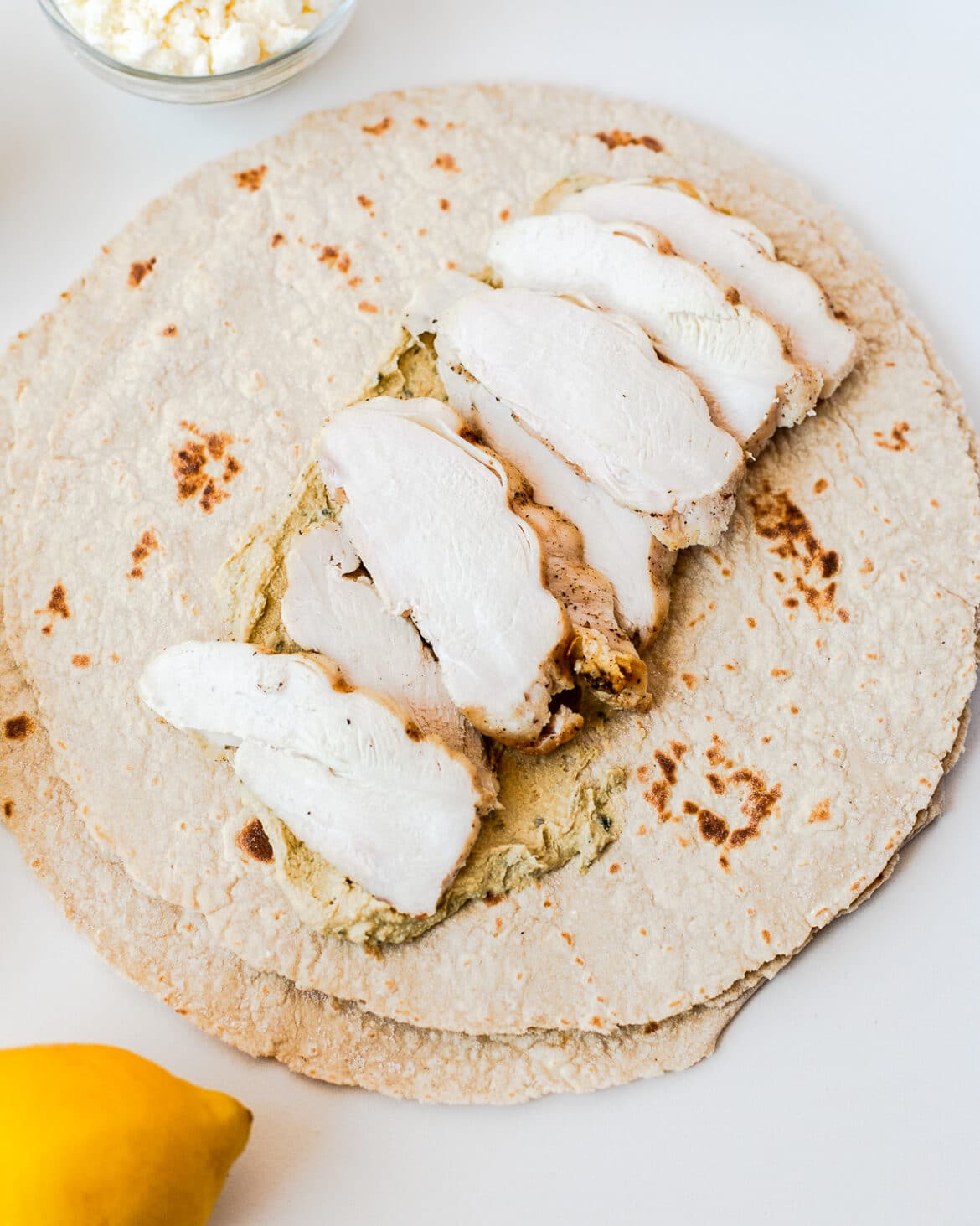 Healthy Mediterranean Hummus Wrap Recipe with Chicken – Fit Mama Real Food