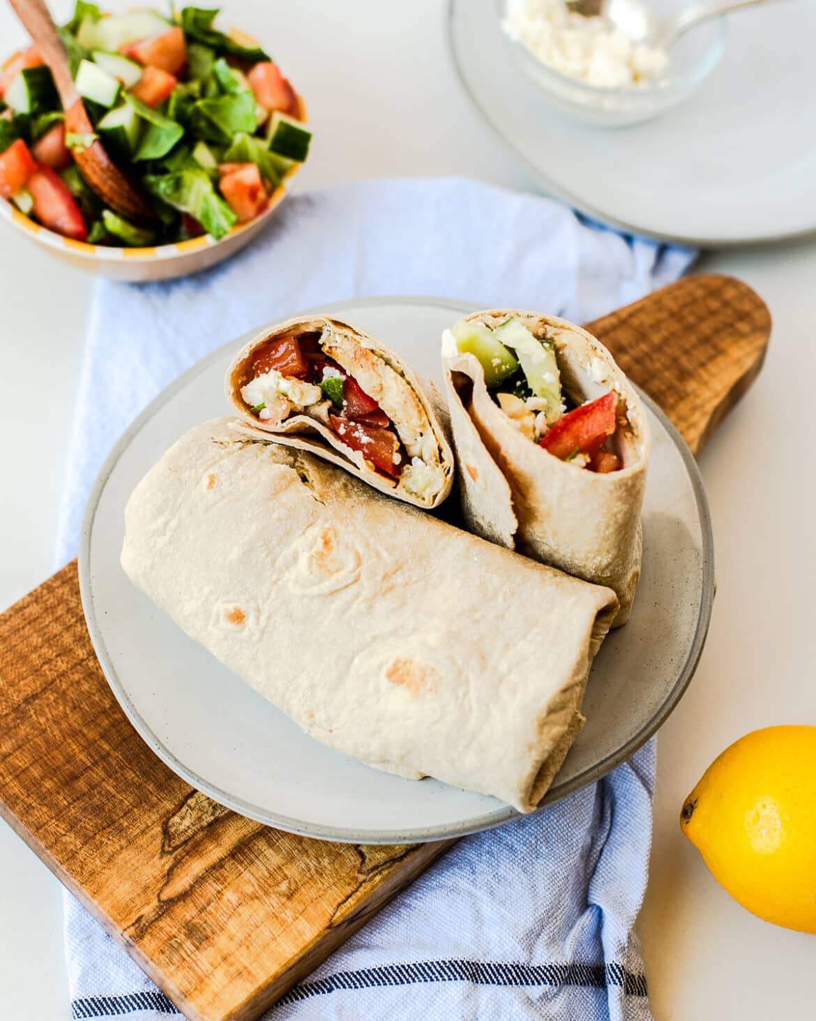 Healthy Mediterranean Hummus Wrap Recipe with Chicken – Fit Mama Real Food