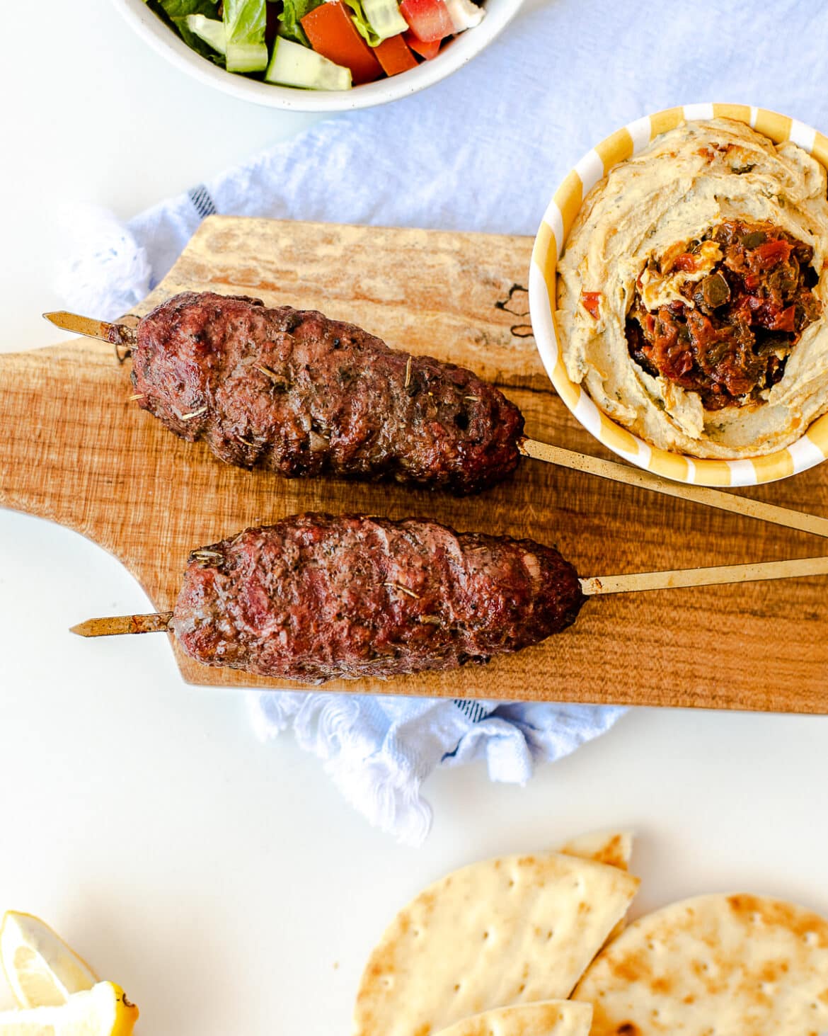 Easy High-Protein Mediterranean Ground Beef Kabob – Fit Mama Real Food