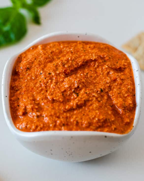 Easy 8 Ingredient Roasted Red Pepper Pesto Recipe – Fit Mama Real Food