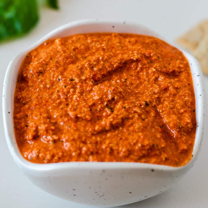 Easy 8 Ingredient Roasted Red Pepper Pesto Recipe – Fit Mama Real Food