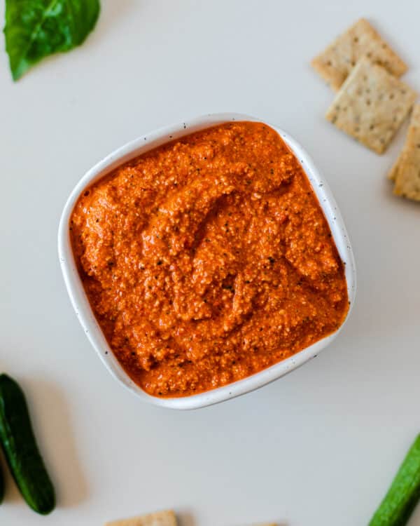 Easy 8 Ingredient Roasted Red Pepper Pesto Recipe – Fit Mama Real Food