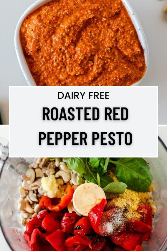 Easy 8 Ingredient Roasted Red Pepper Pesto Recipe – Fit Mama Real Food