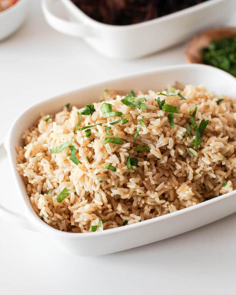 Cilantro Lime Brown Rice Instant Pot Recipe – Fit Mama Real Food