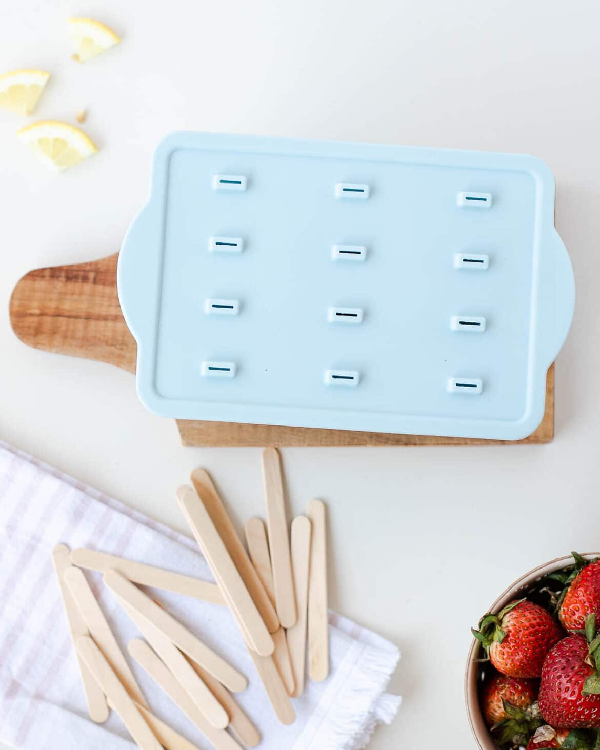 Easy 3 Ingredient Strawberry Lemonade Popsicles – Fit Mama Real Food