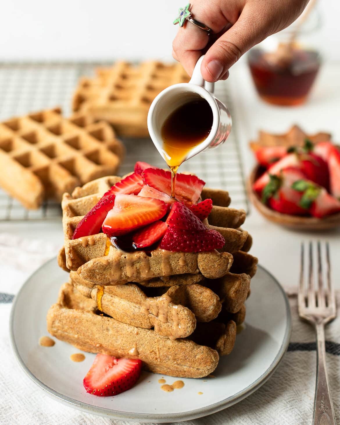 Best Whole Wheat Dairy Free Waffles Recipe - So Easy! – Fit Mama Real Food