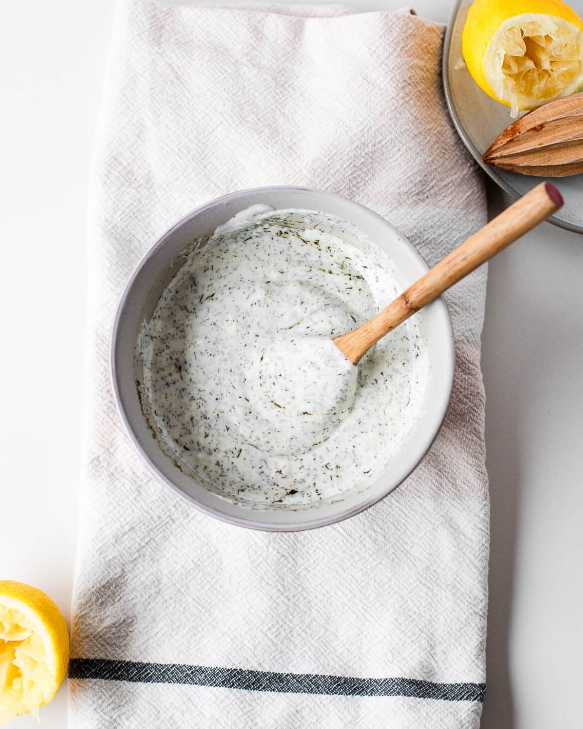 Easy Creamy Yogurt Dill Sauce Recipe with Lemon – Fit Mama Real Food