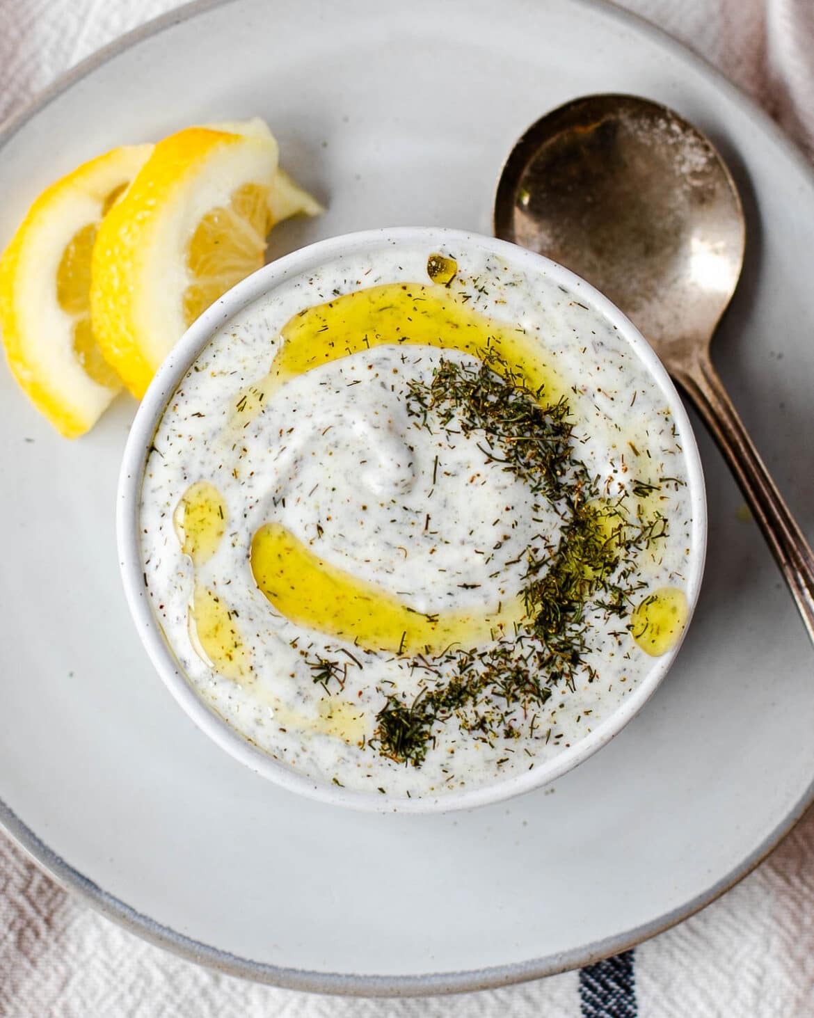 Easy Creamy Yogurt Dill Sauce Recipe with Lemon – Fit Mama Real Food