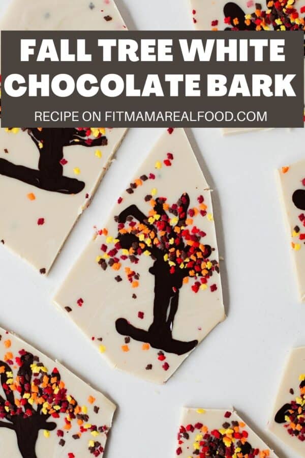 Easy Fall Bark Recipe - White Chocolate Autumn Trees – Fit Mama Real Food