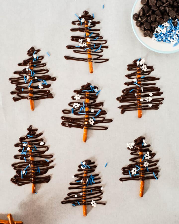Easy No-Bake Chocolate Pretzel Trees for Christmas – Fit Mama Real Food