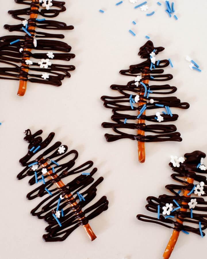 Easy No-Bake Chocolate Pretzel Trees for Christmas – Fit Mama Real Food