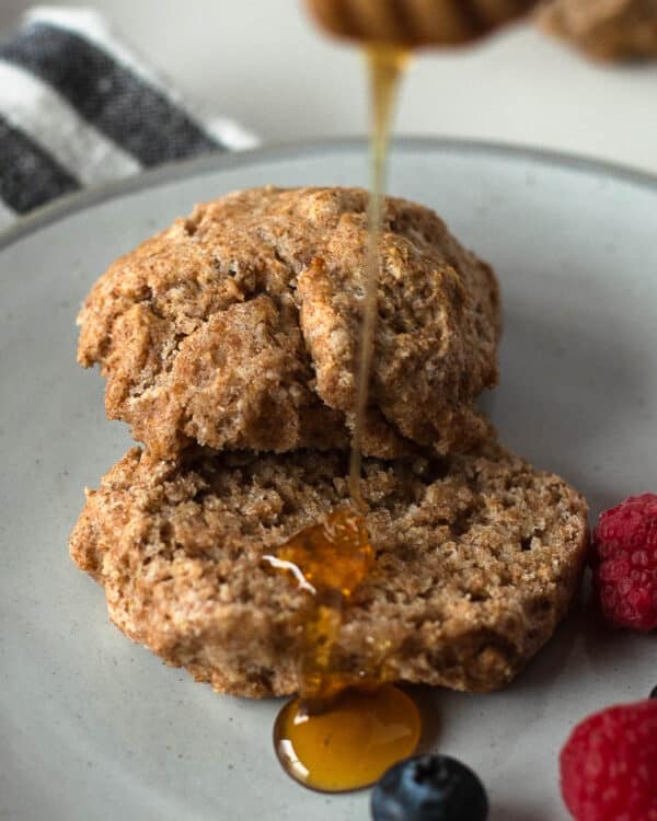 Easy 100% Whole Wheat Honey Drop Biscuits Recipe – Fit Mama Real Food