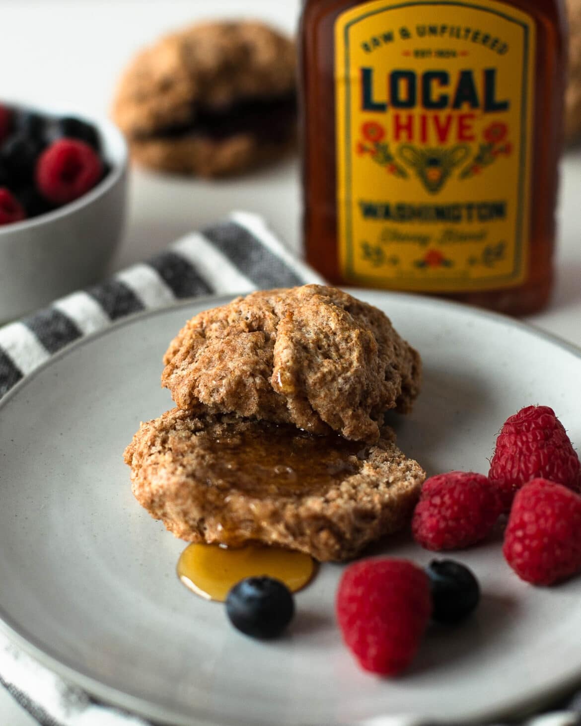 Easy 100% Whole Wheat Honey Drop Biscuits Recipe – Fit Mama Real Food