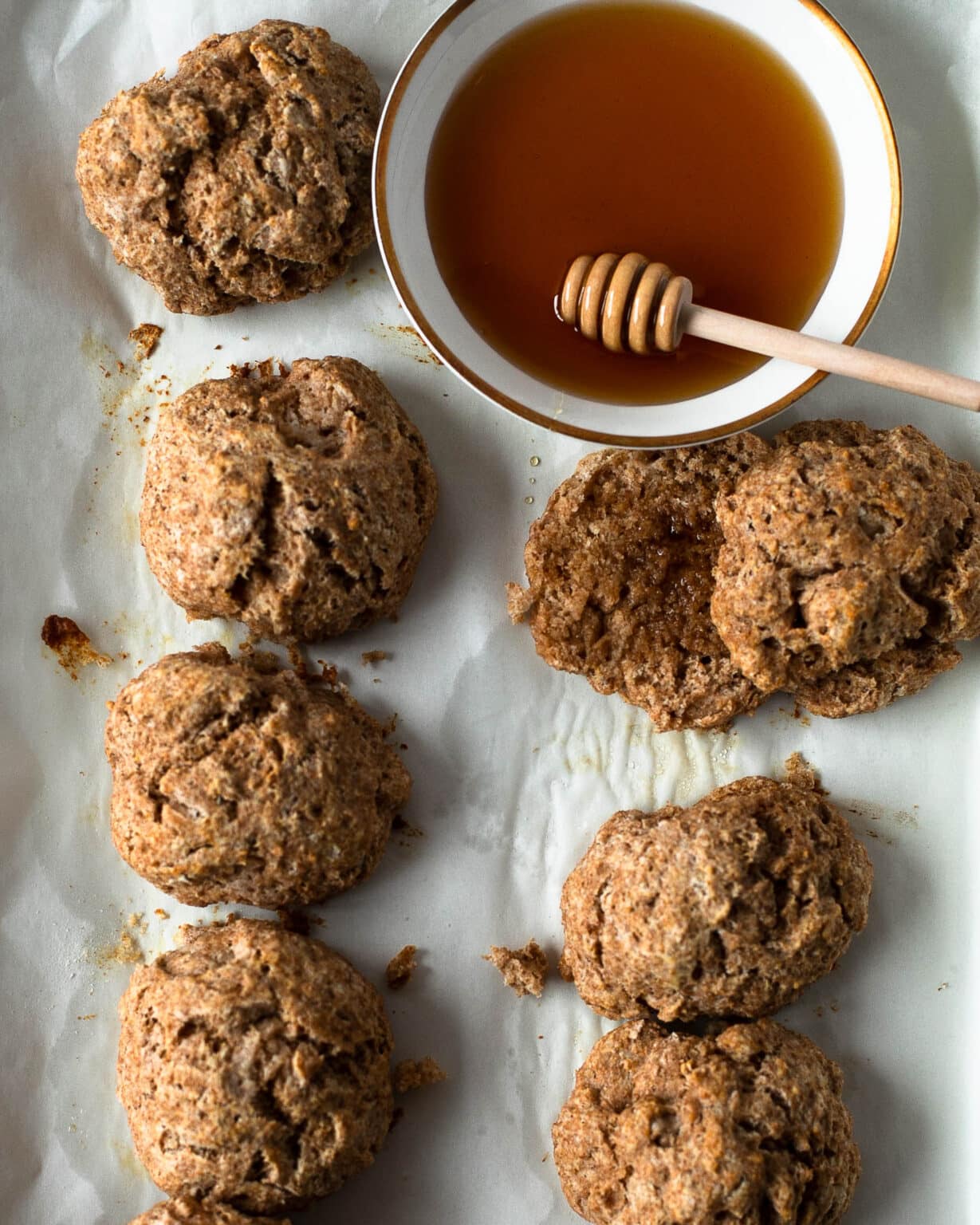 Easy 100% Whole Wheat Honey Drop Biscuits Recipe – Fit Mama Real Food