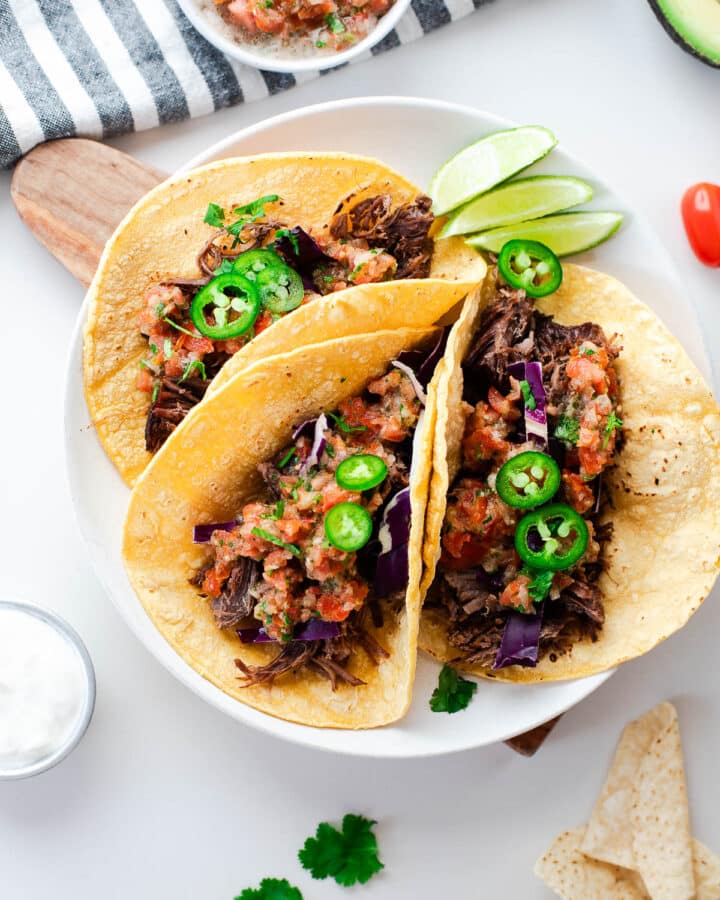 Instant Pot Beef Carnitas with Sweet Onion Salsa – Fit Mama Real Food