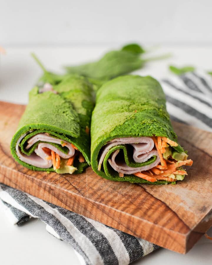 3 Ingredient Spinach Egg Wrap - Easy Tortilla Recipe! – Fit Mama Real Food
