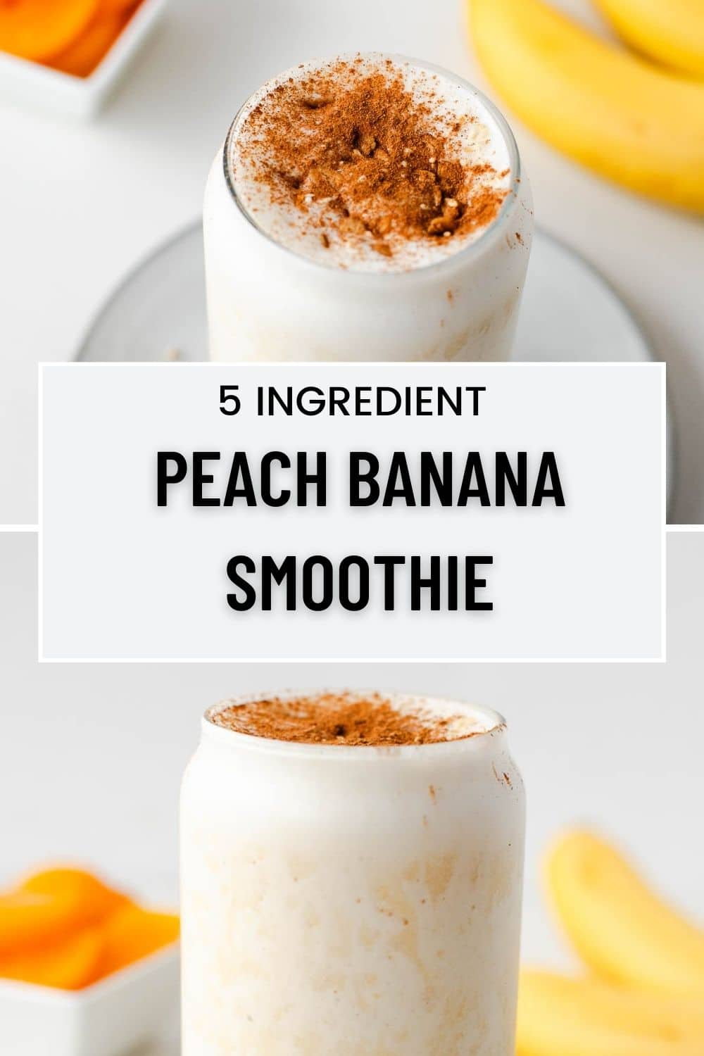 Healthy Peach Banana Smoothie Recipe - 5 Ingredients – Fit Mama Real Food
