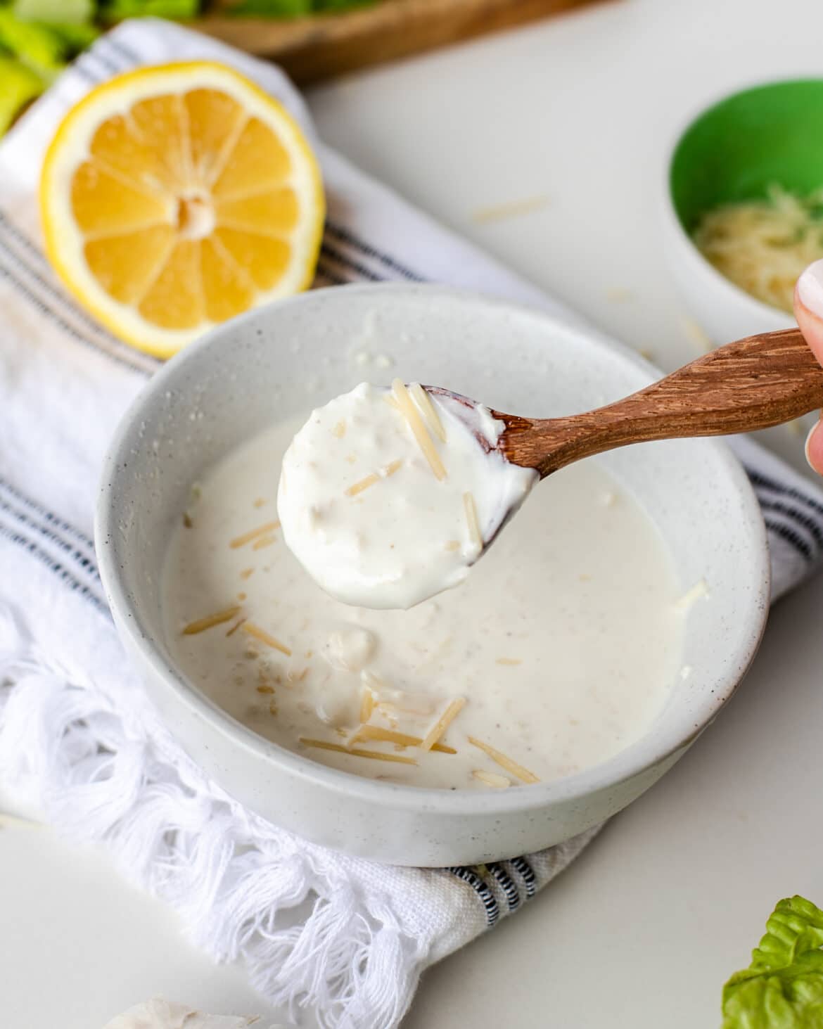 High Protein Caesar Salad Dressing (No Anchovies) – Fit Mama Real Food