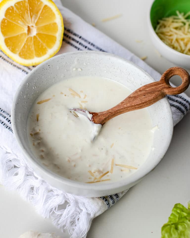 High Protein Caesar Salad Dressing (No Anchovies) – Fit Mama Real Food