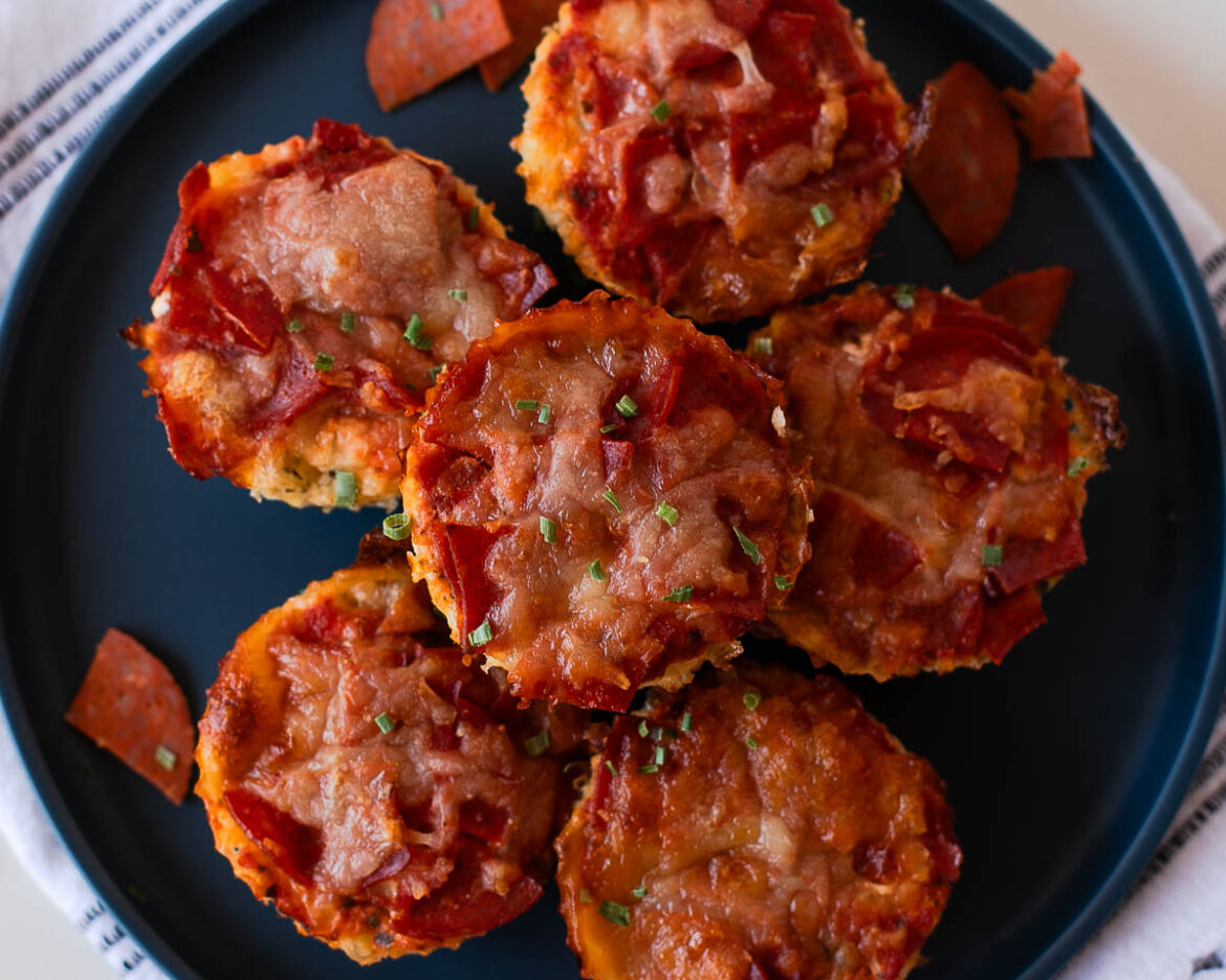 Cauliflower Pizza Muffins - Low Carb Meal Prep Recipe – Fit Mama Real Food
