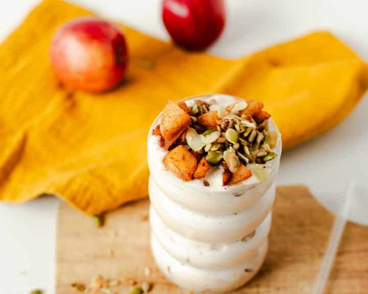 Healthy High Protein Apple Pie Shake with Veggies! – Fit Mama Real Food