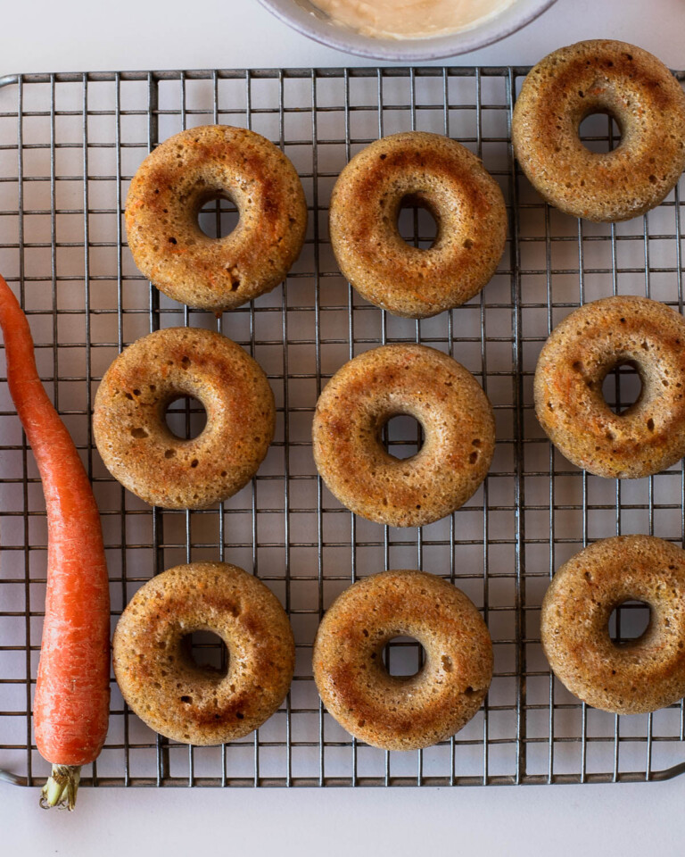 Low Sugar Baked Carrot Cake Donuts - Gluten Free! – Fit Mama Real Food