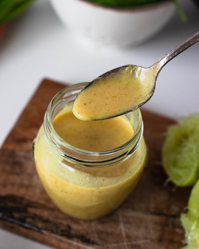 Anti-Inflammatory Turmeric Ginger Lime Dressing – Fit Mama Real Food