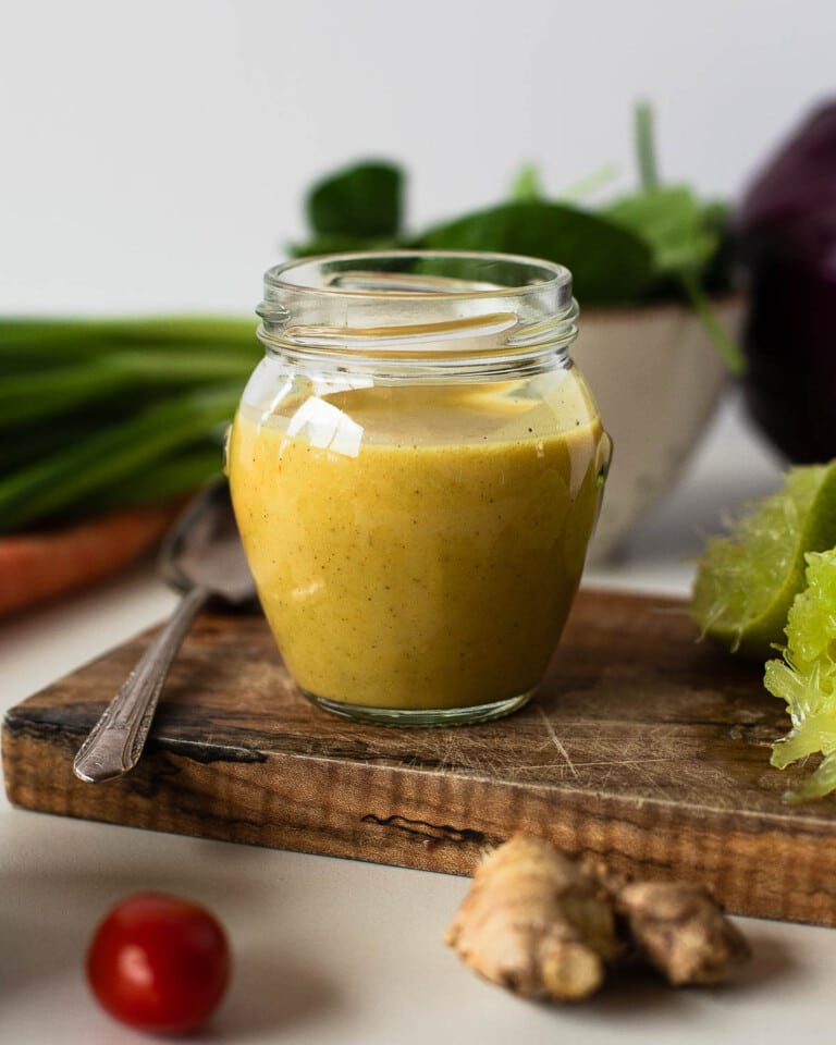 Anti-Inflammatory Turmeric Ginger Lime Dressing – Fit Mama Real Food