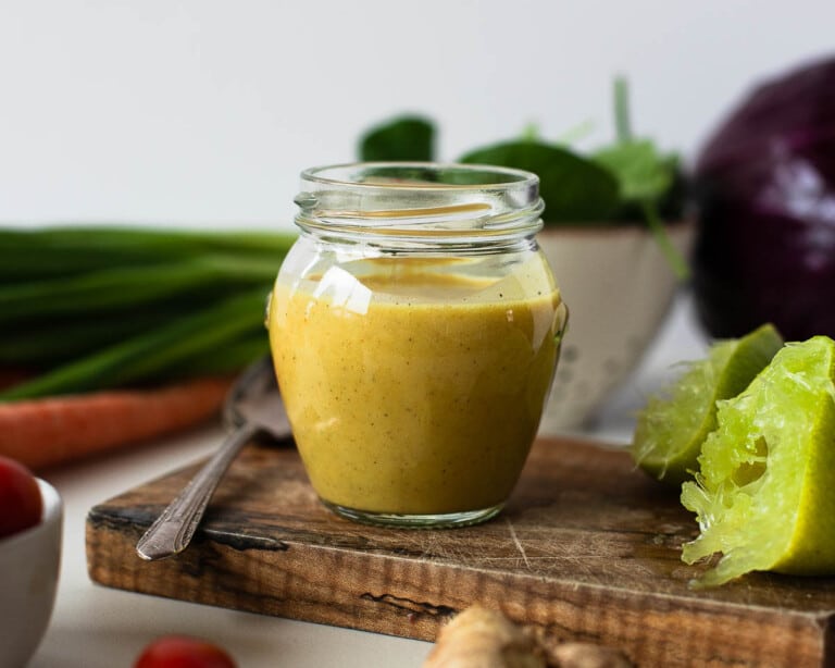 Anti-Inflammatory Turmeric Ginger Lime Dressing – Fit Mama Real Food