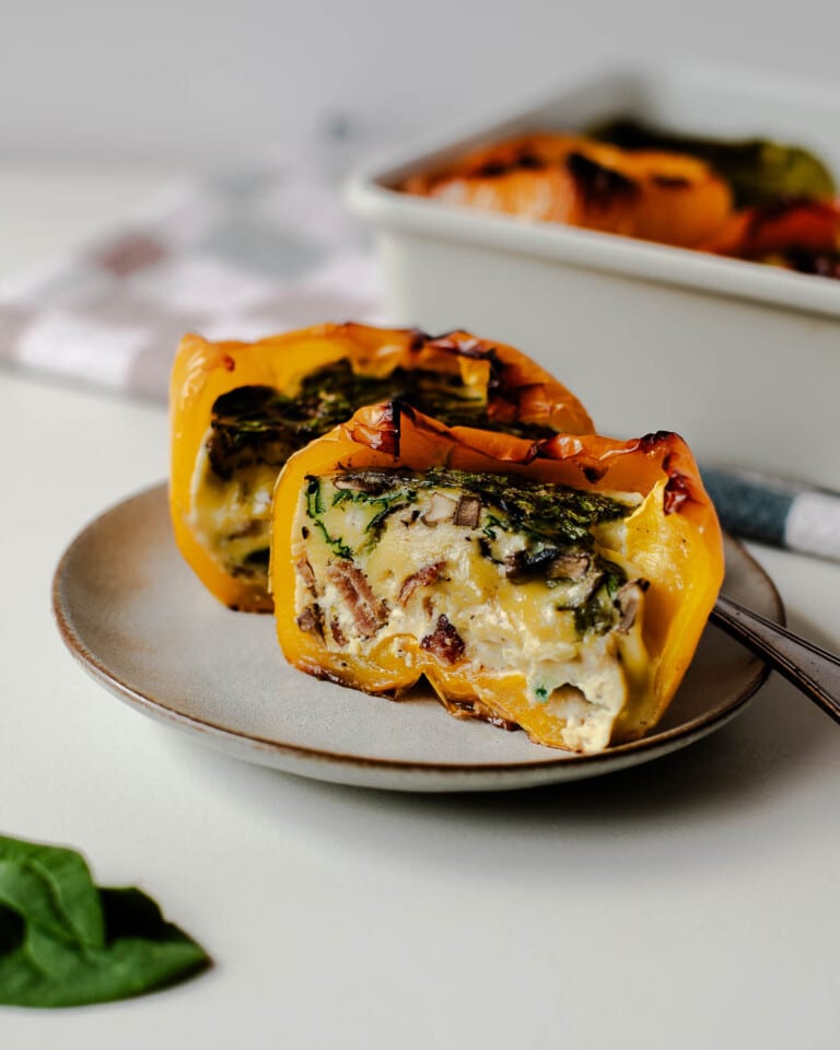 Easy Egg Stuffed Peppers Recipe (Meal Prep Breakfast) – Fit Mama Real Food