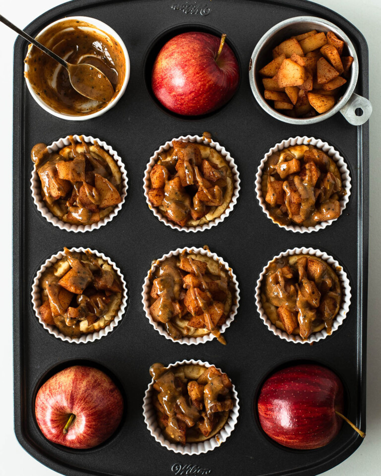 Mini Apple Pie Cheesecakes Recipe with Cottage Cheese – Fit Mama Real Food