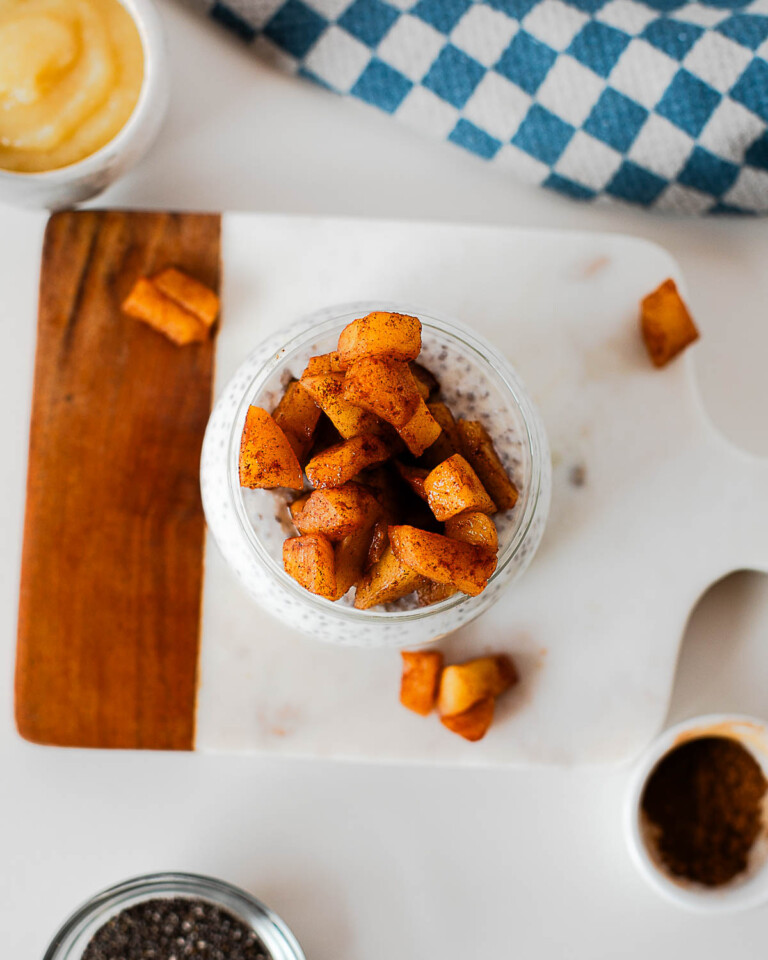High Protein Apple Pie Chia Seed Pudding Recipe – Fit Mama Real Food